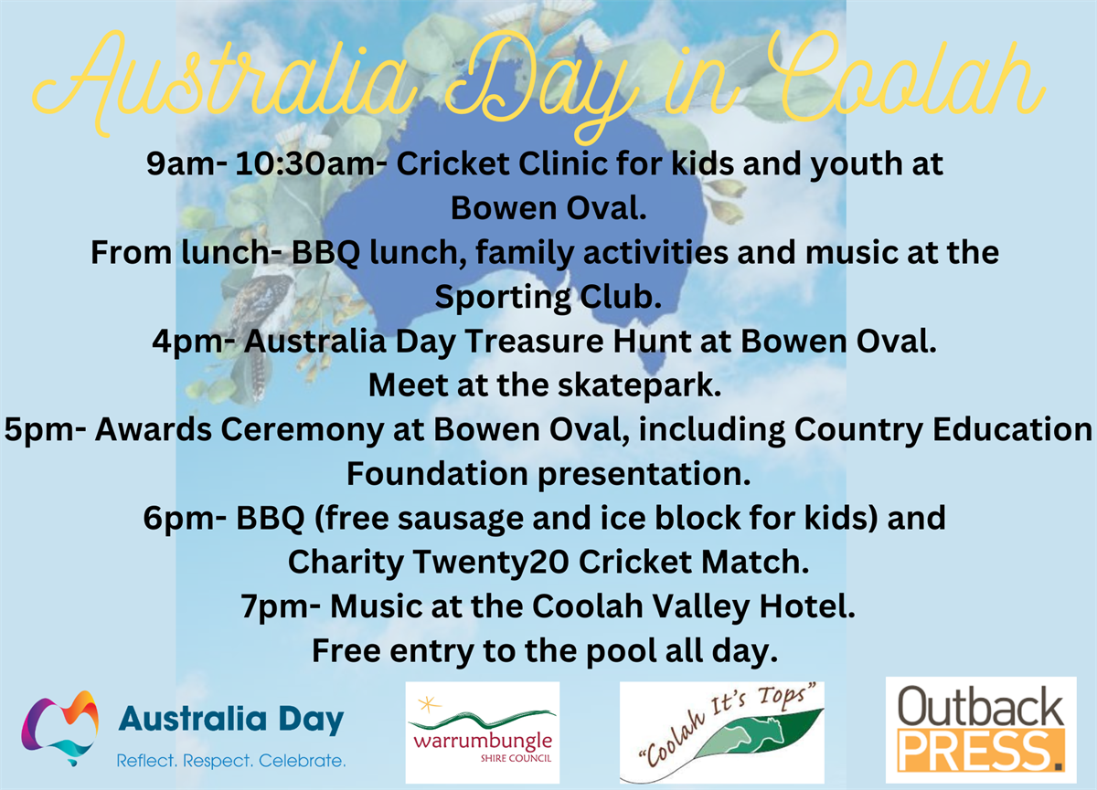Australia Day in Coolah Warrumbungle Region
